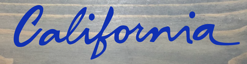 California Sticker Decal License Plate Font DIE CUT Vinyl Kit Yellow ...