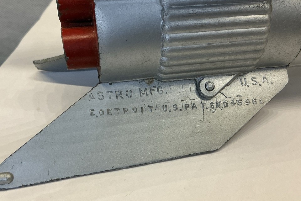 Vintage Rocket Bank Berzac Creation 1957 Astro Mfg Detroit Cast Metal ...