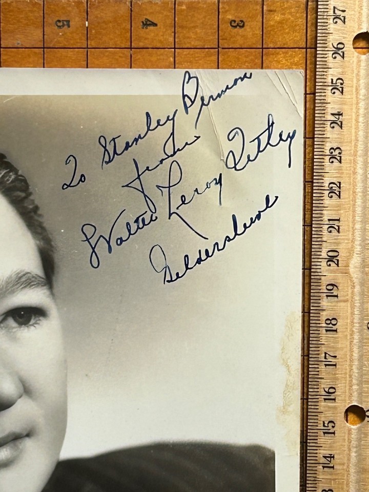WALTER TETLEY—SIGNED PHOTO—GILDERSLEEVE•HARRIS+FAYE•FRED ALLEN•PEABODY ...