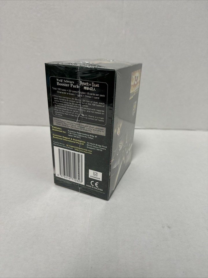 Sealed Weiss Schwarz Attack on Titan Vol. 2 Booster Box, English ...