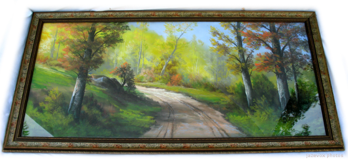 3pc Antique Original Andrew Gunderson Signed Pastel Chalk Art Painting ...