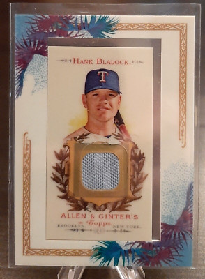 2007 Topps Allen & Ginters – Hank Blalock framed jersey – #AGR-HB ...