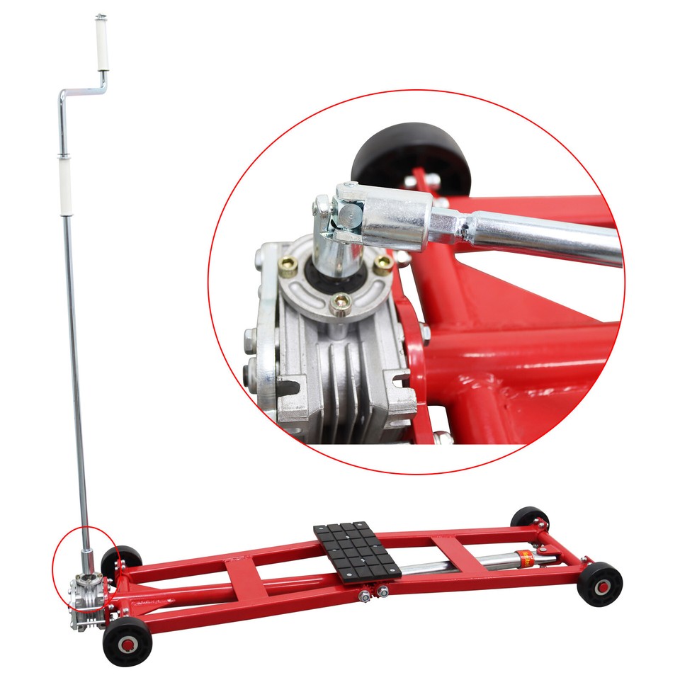 4.3"-18.5"H Portable Turbine Hoist Auto Repair Lifter Car Maintenance ...
