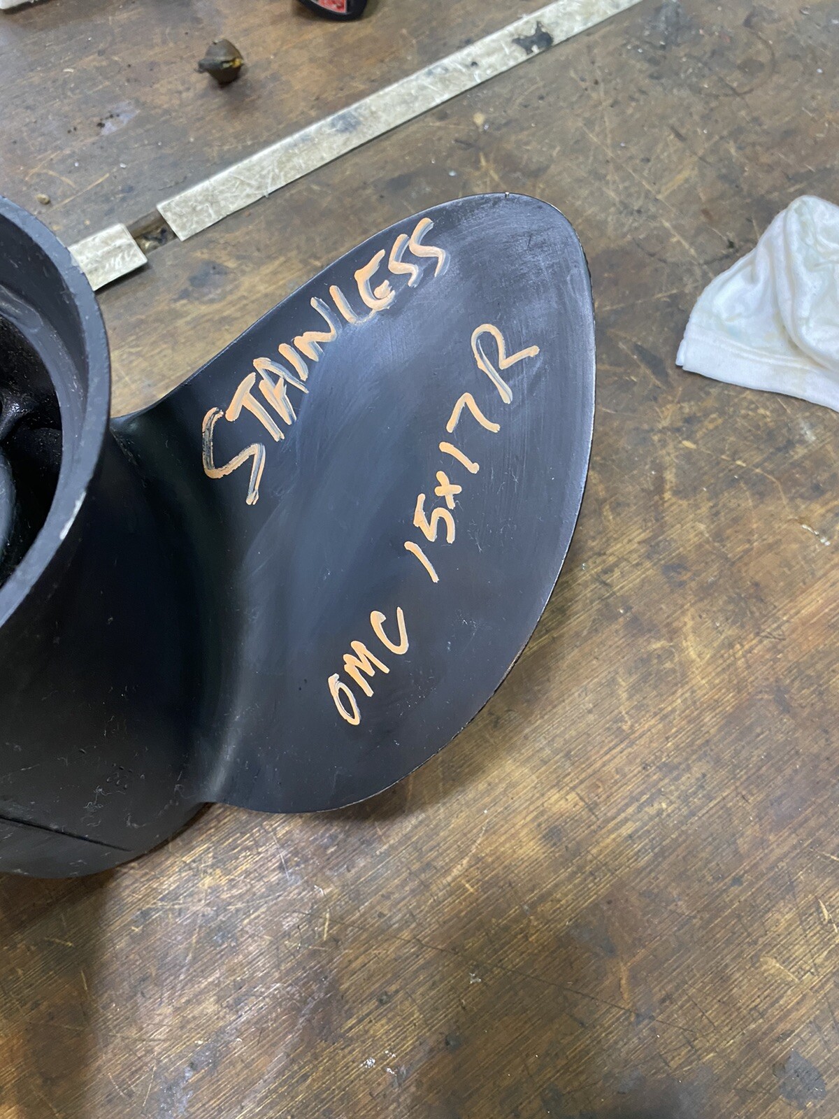 OMC Cobra Prop 15x17 SST 391290 Johnson EVINRUDE Propeller Stainless 15 ...