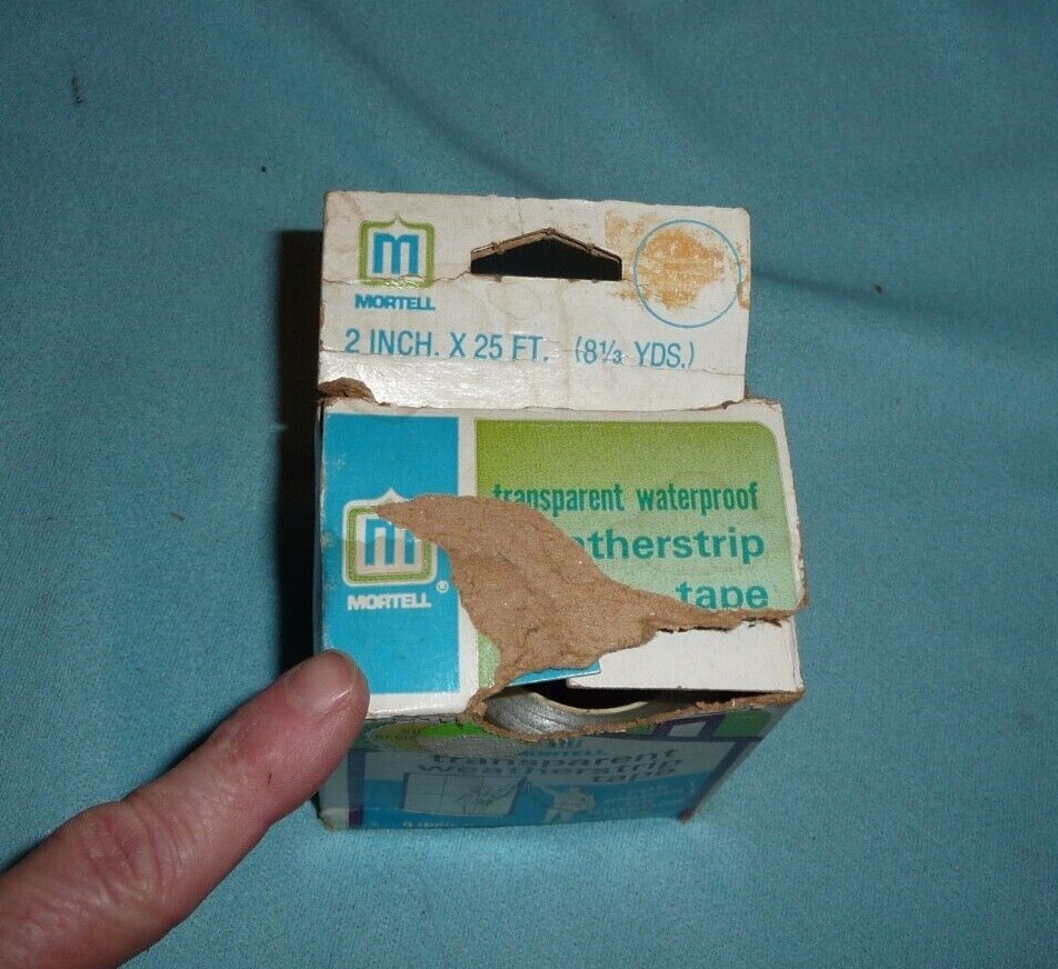 Mortell Transparent Window WEATHERSTRIP TAPE 2"x25' For Indoor or ...