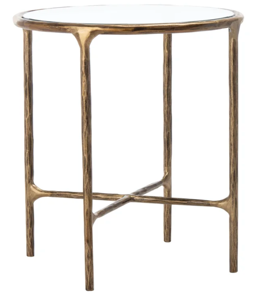 Restoration Forged Iron Hardware Thaddeus Style Round Glass Accent ...