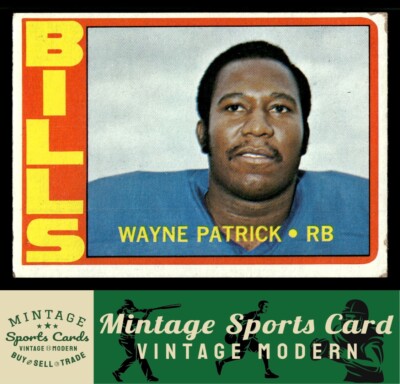 1972 Topps - Wayne Patrick - #57 Buffalo Bills PR/PR+ | eBay