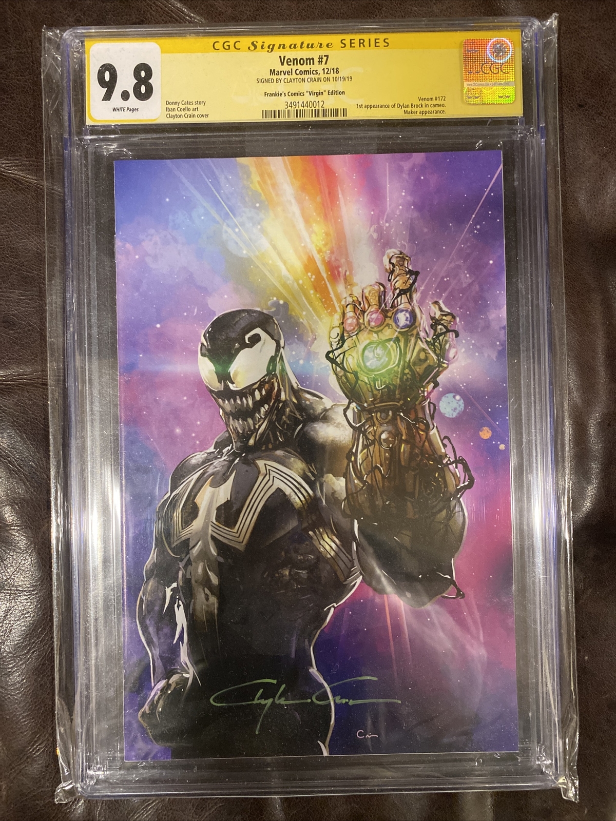 VENOM 7 SS 9.8 CGC SS Virgin Variant by Clayton Crain CGC Infinity ...