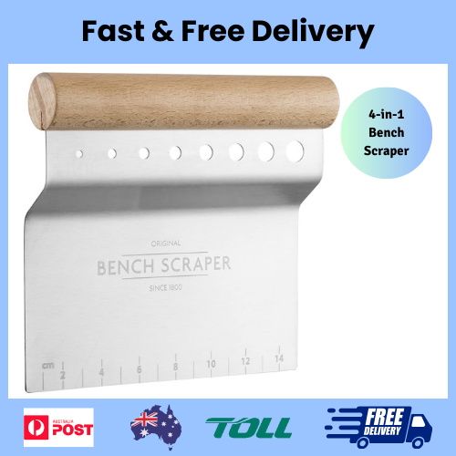 2008.196 Innovative Kitchen Stainless Steel 4-In-1 Bench Scraper, 15 ...