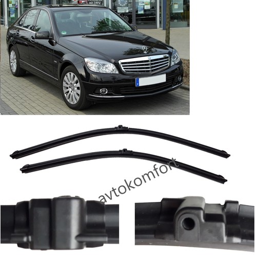Mercedes C Class W 204 2xTop Front Windshield Flat Wiper Wipers Blades ...