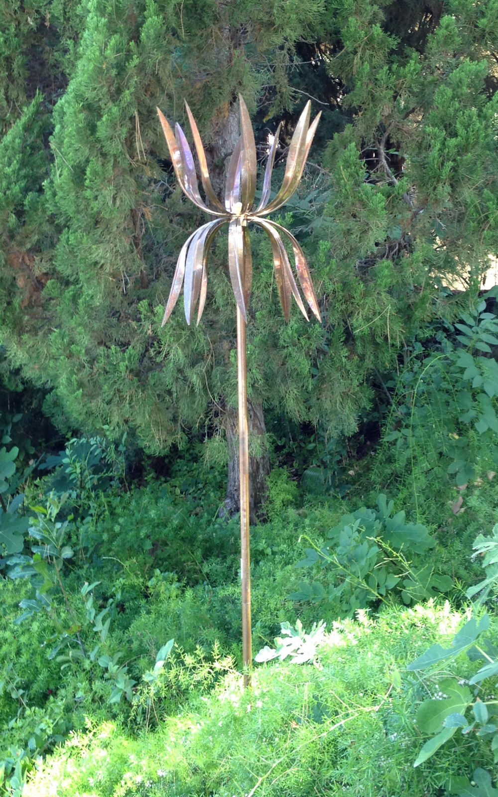 Stanwood Wind Sculpture Kinetic Copper Dual Spinner - Dancing Octopus ...