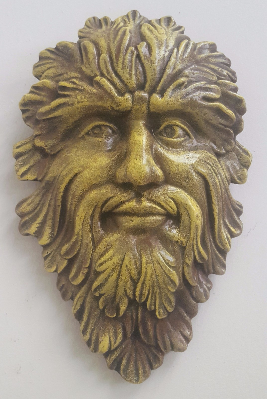 GREEN MAN LEAF FACE HOME AND GARDEN WALL DECOR 10049 | eBay