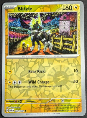 Blitzle Reverse Holo NM 062/182 Paradox Rift Pokemon Card | eBay