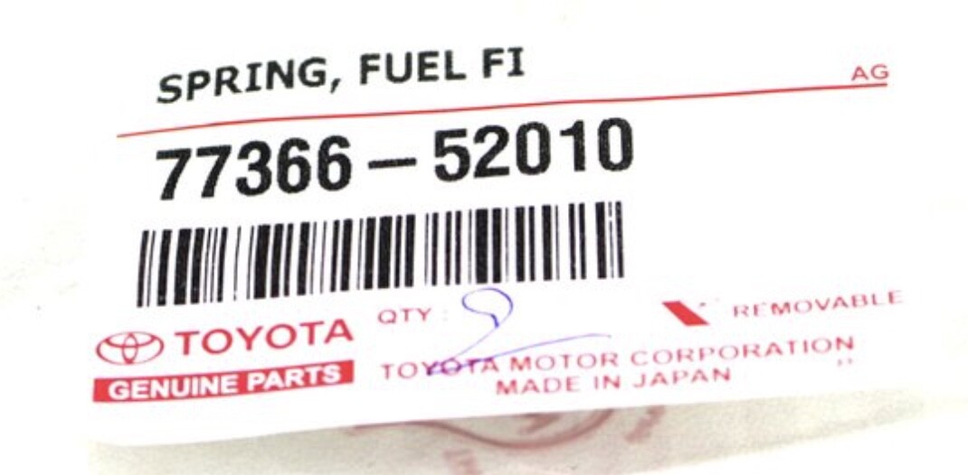 Toyota OEM Genuine Spring, Fuel Filter Open Lid Hinge 77366-52010 | eBay