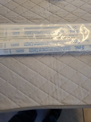 Lot (10) 5ML IN 1/10ML SEROLOGICAL PIPETTE NON-PYROGENIC E | eBay