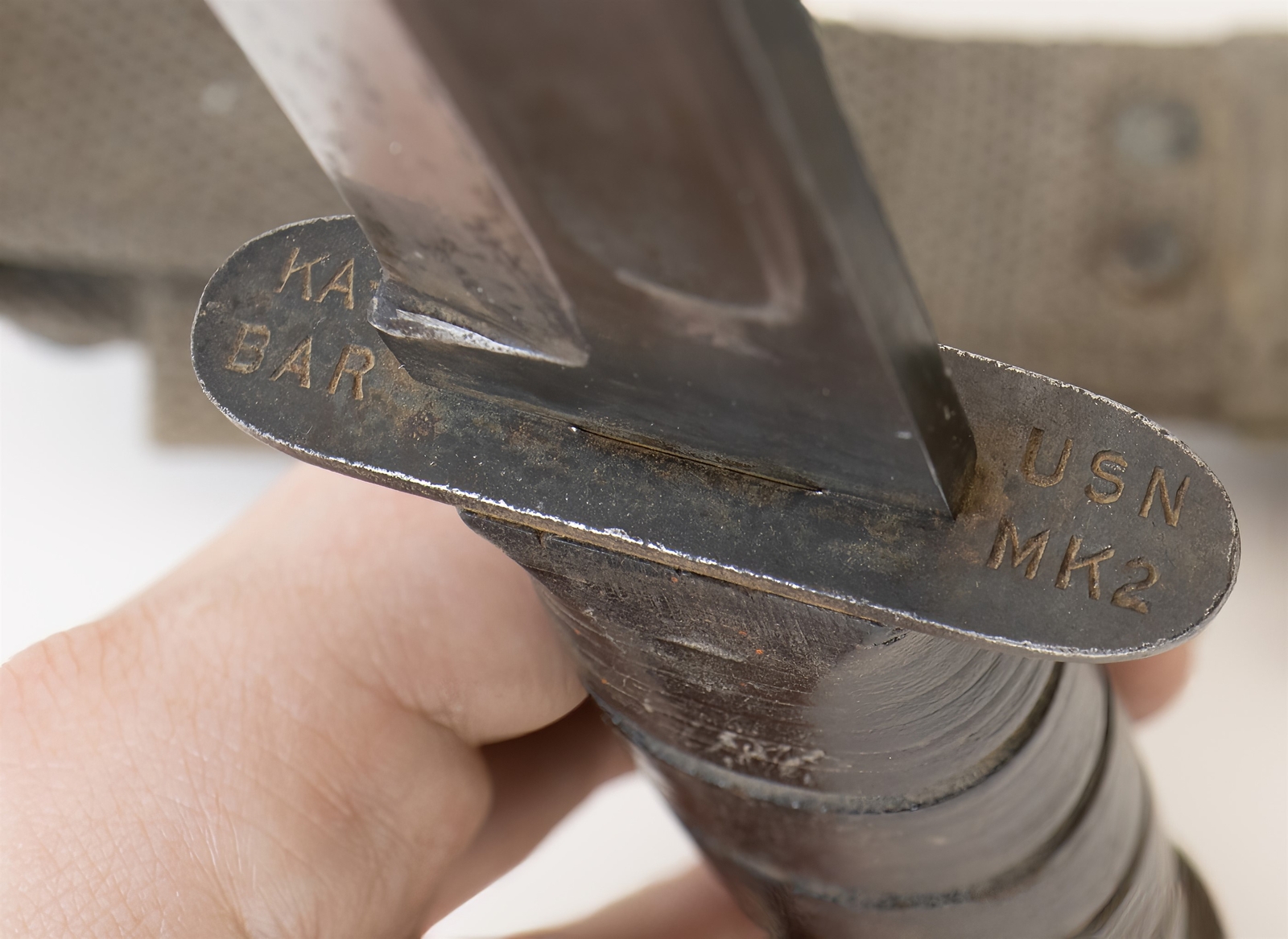 1944 USN Ka-Bar MK 2 Military WWII Fighting Knife with Scabbard Nord ...