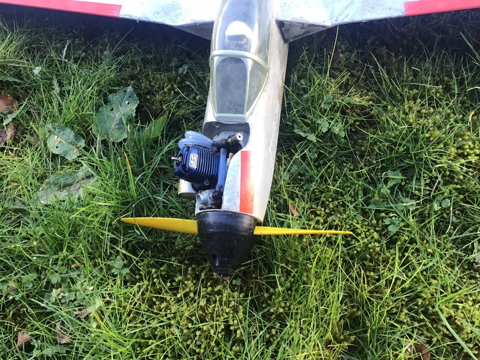 Kit-Built RC Plane WARBIRD De Havilland Vampire 1.0M Wingspan RAF OS ...
