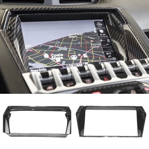 Carbon Fiber Navigation Screen Console Trim For Lamborghini Aventador ...