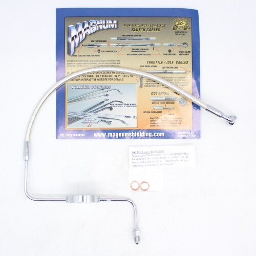 Magnum Brake Line Kit (Chrome, Designer Series) Part Number - 1741-1615 ...