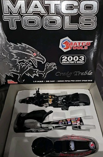 Drag Bike Craig Treble Die Cast 1:9 Pro Stock 2003 Matco NHRA ERTL NIB ...