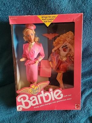 1989 Flight Time Barbie Doll Gift Set Mattel #9584 | eBay