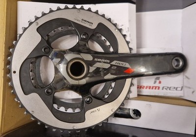 SRAM Red 22 GXP Crankset 165mm 50t/34t 5 bolt 1110 bcd hidden bolt ...
