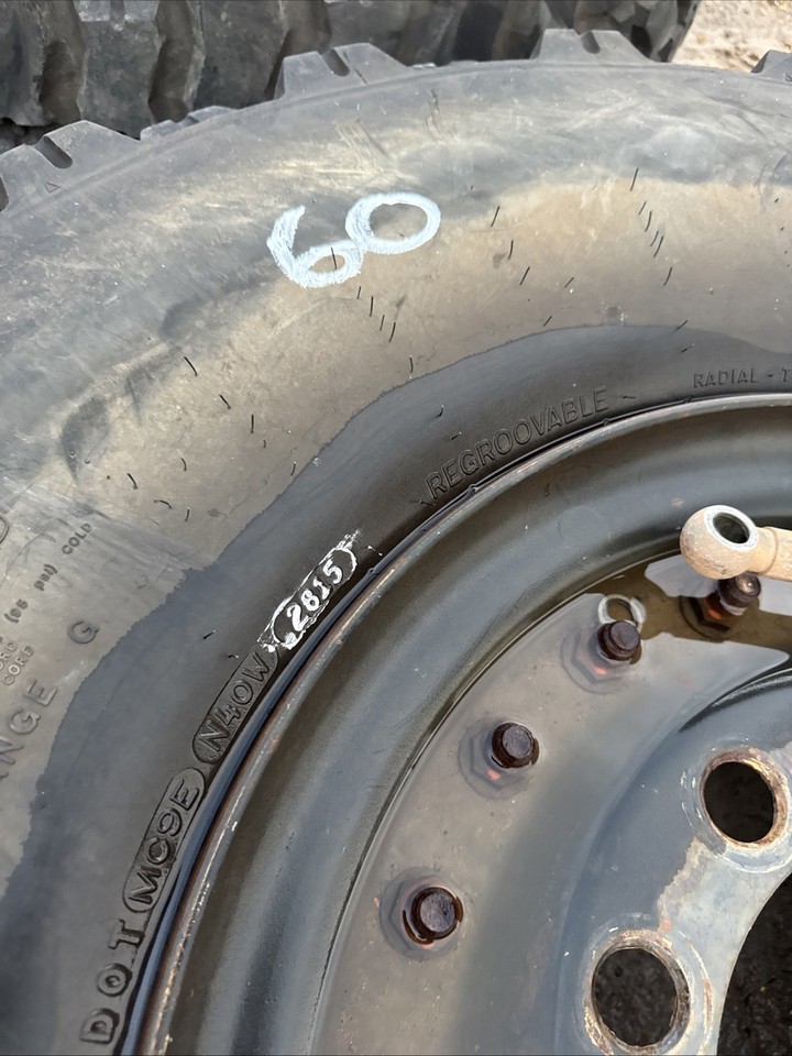 (4) 395/85R20 Good Year Military LMTV Truck Tires & Wheels 2015 Dates ...