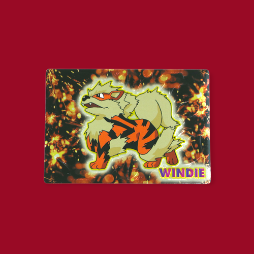 ARCANINE (WINDIE)--JAPANESE MEIJI EMBOSSED PROMO FOIL POKEMON CARD | eBay