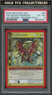 PSA 6 ⭐️MetaZoo Seven Thunders UFO Blister Pack Reverse Promo 1st ...