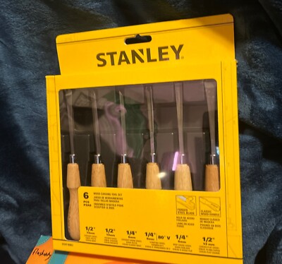 Stanley Wood Carving Set (6-Piece) | eBay