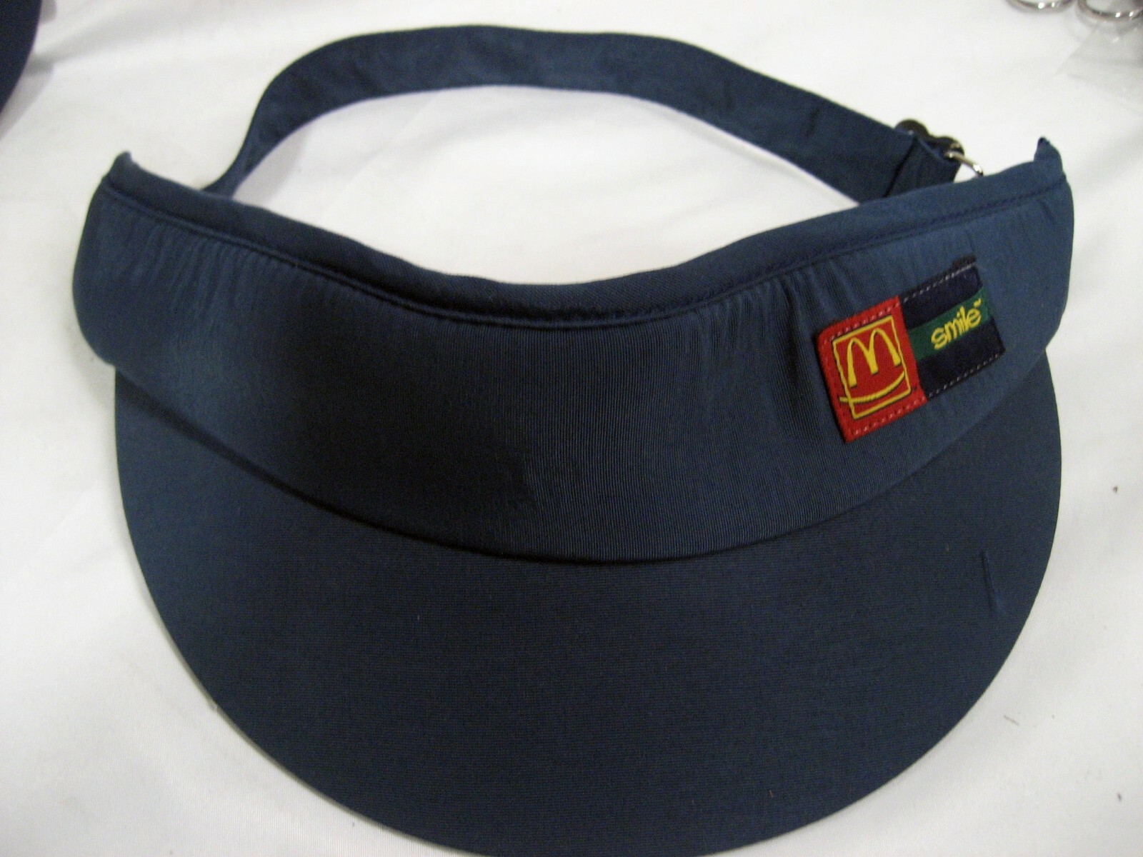 New Unisex McDonalds Employee Adjustable Navy Blue Work Visor w/logo ...