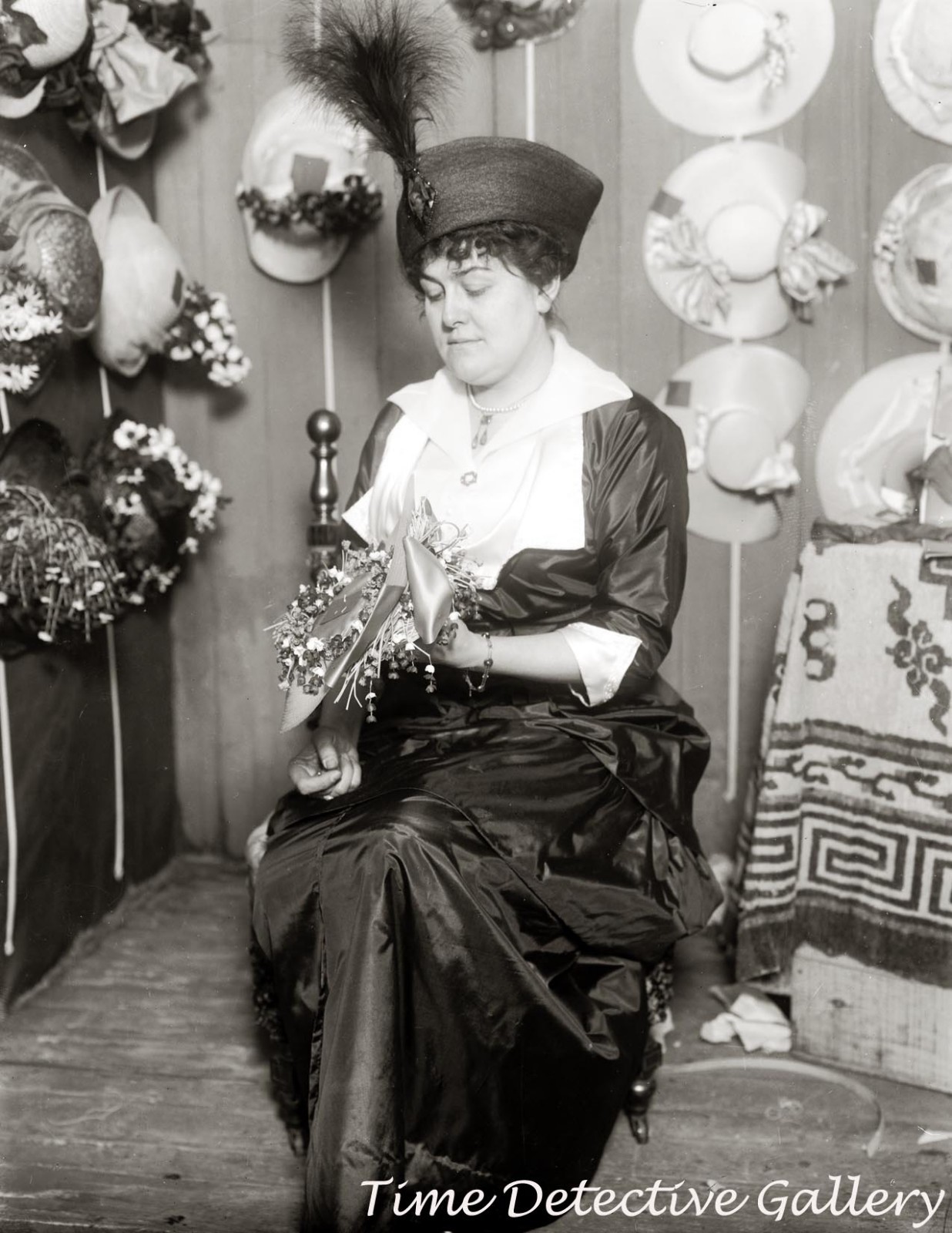 Milliner with Hat Display (2) - Historic Photo Print | eBay