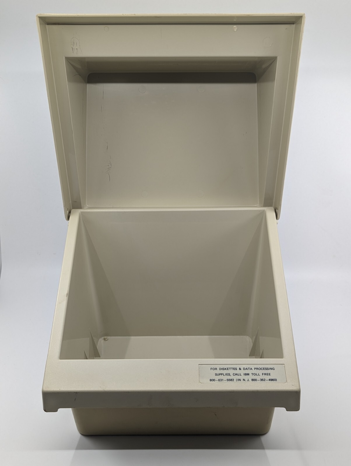 Vintage IBM 8 inch Floppy Disk Holder (Beige) with Embossed IBM Logo ...