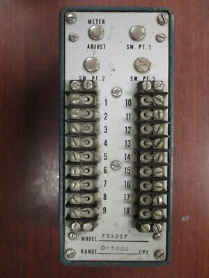 Airpax FSS217 Tach-Pak Switch Tachometer (0-5000 CPS, 24VDC, 117VAC, 50 ...