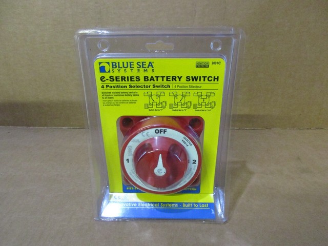 Blue Sea Systems 9001E Battery Switch Selector 4 Position for sale ...