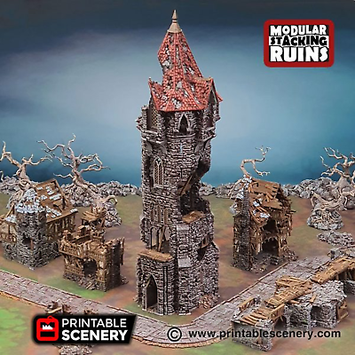 Tower of Insanity by Printable Scenery, 3D Printed Tabletop RPG Scenery ...