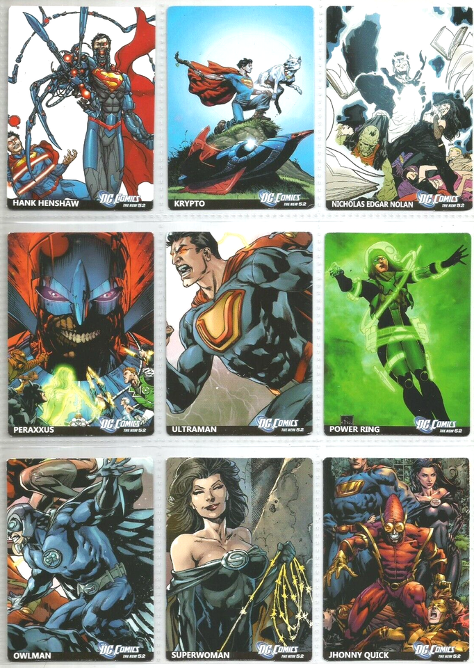 2017 DC THE NEW 52 CARDS Full Set 124/124 Peru Batman Joker Superman DC ...