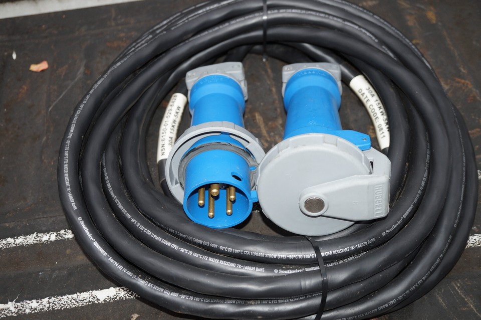 LEX 30kW Portable Power Distribution Unit +6 Cables, 200-AMP, 240/208 ...