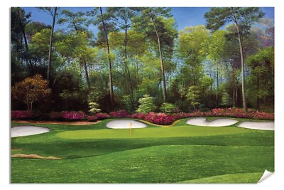 Augusta National Golf Hole 13 Azalea PGA 13Ri4 Oil Painting Wall Art ...