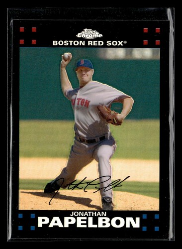 2007 Topps Chrome Refractor #117 Jonathan Papelbon Red Sox | eBay