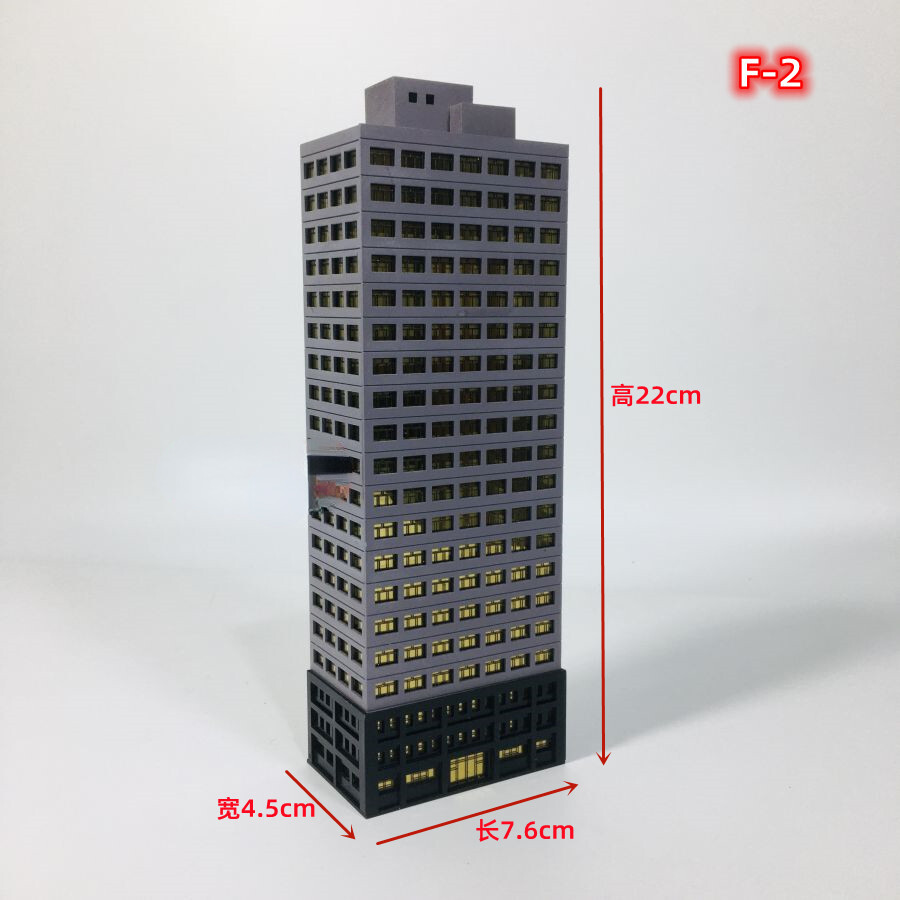 1:300 Diorama Building Model High-rise Skyscraper Scene Architectural ...