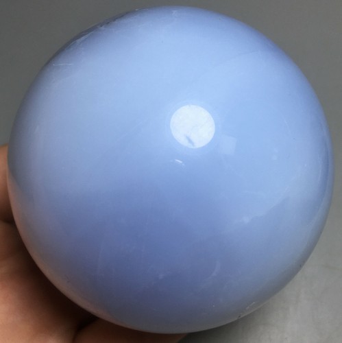 461g Natural blue chalcedony sphere Crystal ball Sphere HEALING | eBay