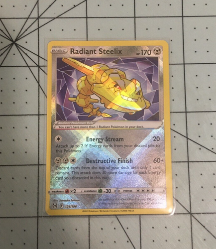 Pokemon Radiant Steelix Lost Origin 124/196 NM | eBay