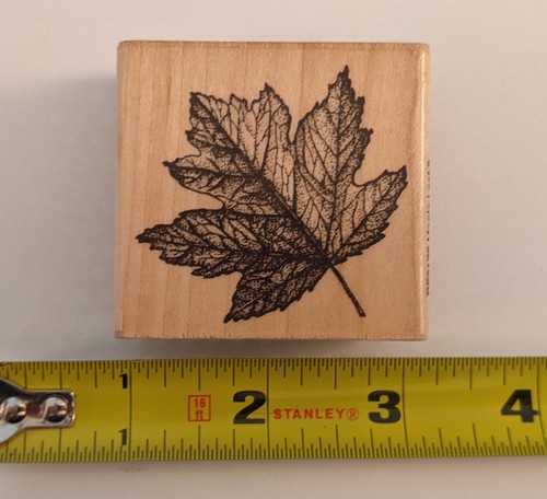 Hampton Art "Maple Leaf" Rubber Stamp, Fall, Autumn, Trees, Nature | eBay
