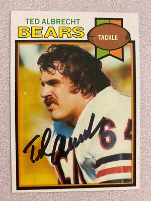 Ted Albrecht signed CHICAGO BEARS card 1979 Topps | eBay