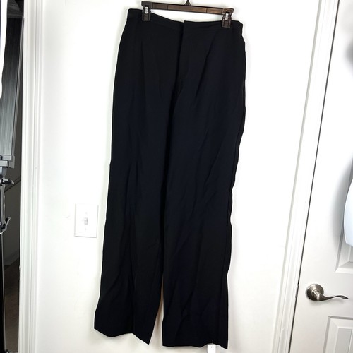 Natori Women's Black Relaxed Fit Wide Leg Dress Pants Size 10 for sale ...
