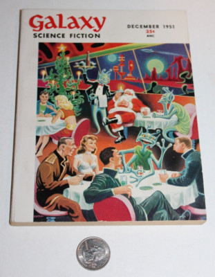 Galaxy Science Fiction December 1951 Santa Claus Christmas Sci-Fi Alien ...