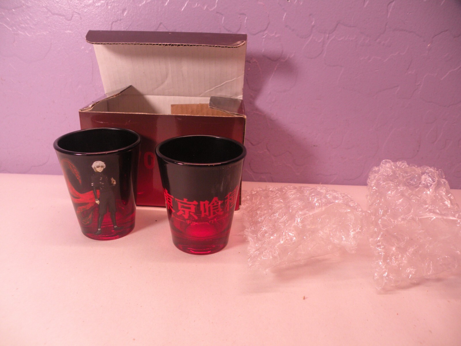 Tokyo Ghoul Ruby Red Shot Glasses Set Funimation 2018 Loot Crate Exclusive