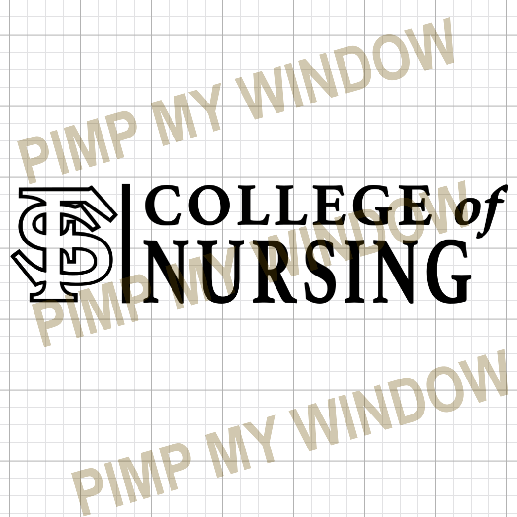 FSU Florida State College of Nursing Multisurface Vinyl Window Car ...