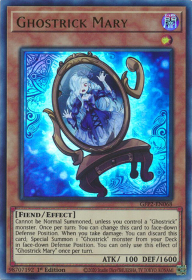 Yugioh! Ghostrick Mary - GFP2-EN068 - Ultra Rare - 1st Edition Near ...